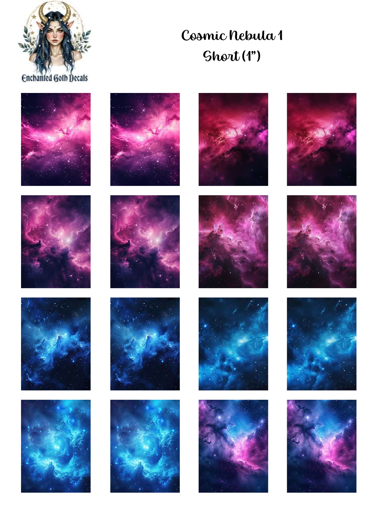 Cosmic Nebula 1 – Enchanted Goth Decals