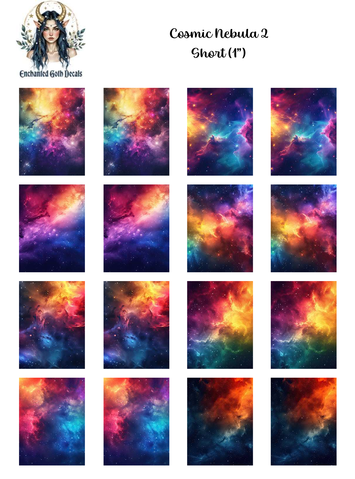 Cosmic Nebula 2 – Enchanted Goth Decals