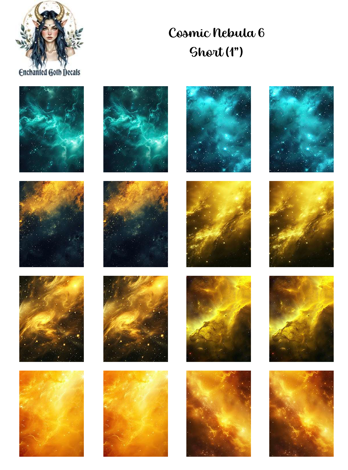 Cosmic Nebula 6 – Enchanted Goth Decals