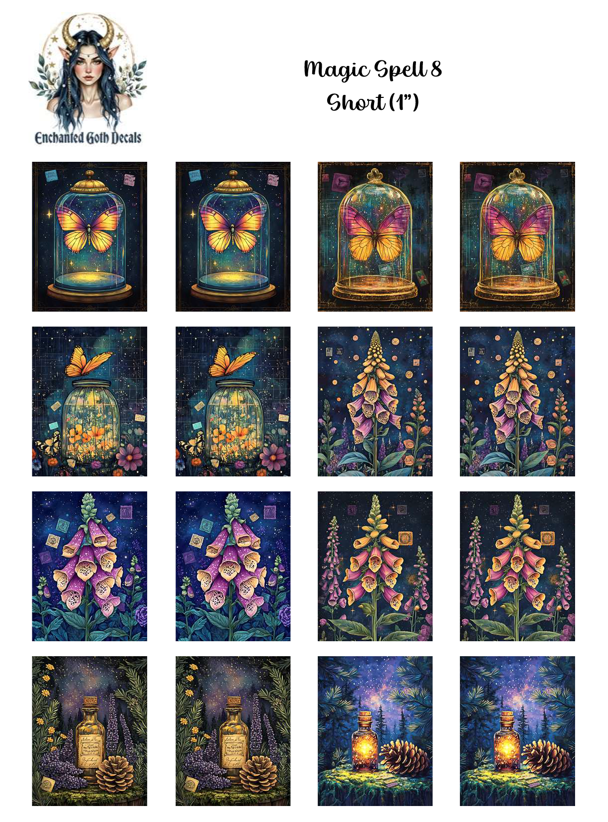 Magic Spell 8 – Enchanted Goth Decals